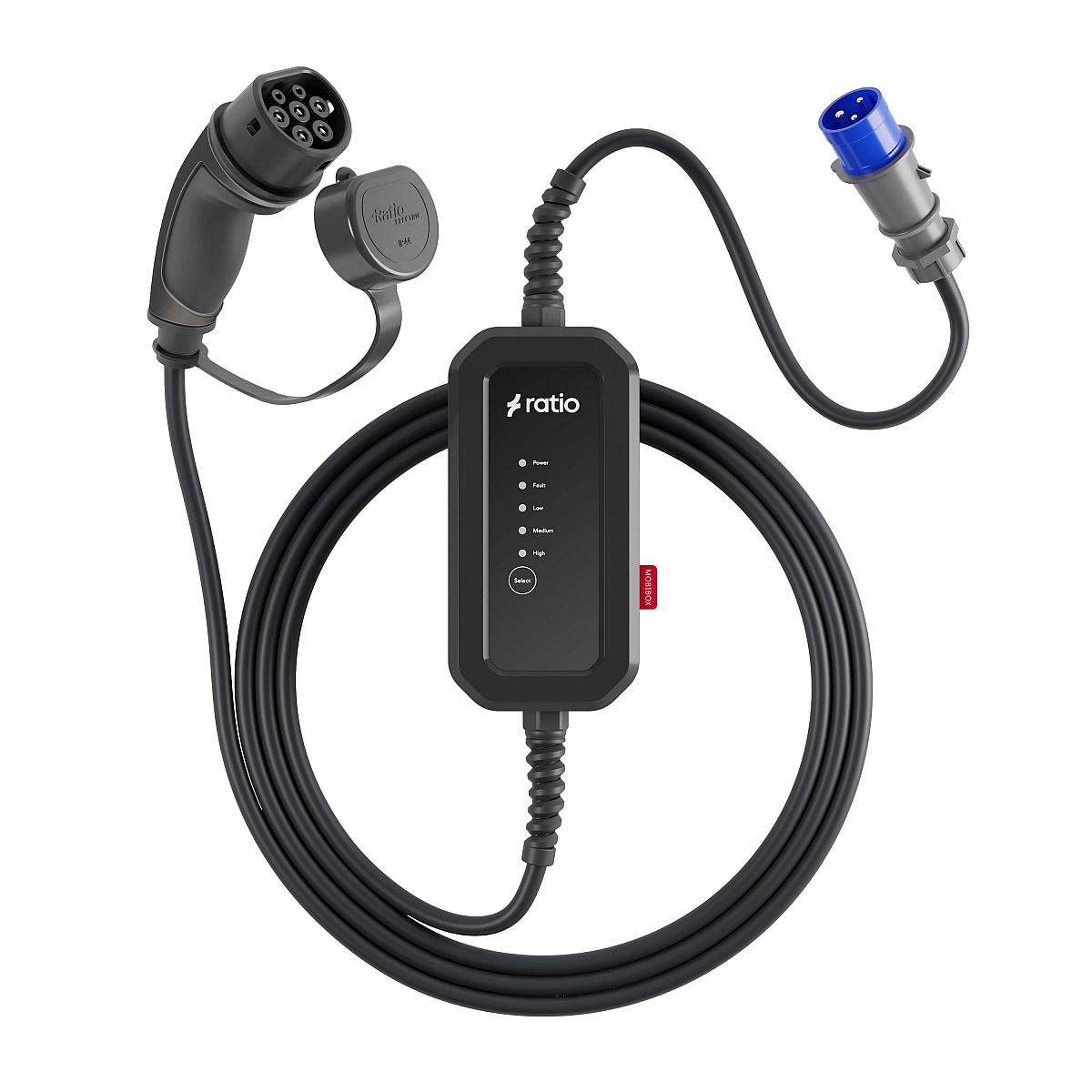 Portable EV Charger MobiBox io1 CEE-T2 M-F 1x16A 10m