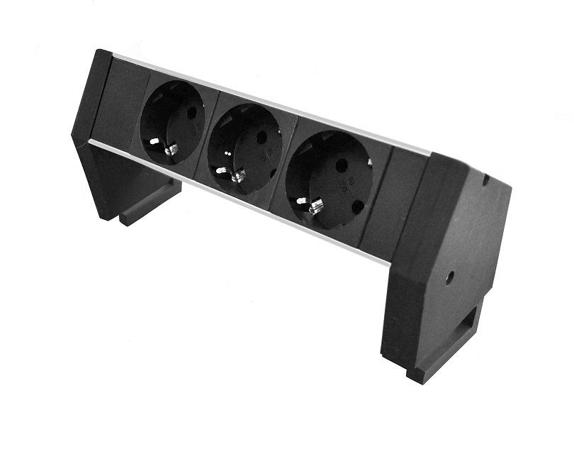 Power strip desktop 3xSchuko, 0.6m Prolink